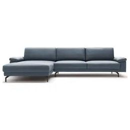 Ecksofa "CR.450 elegantes Designsofa mit hohem Sitzkomfort", blau (blaugrau), B:294cm H:95cm T:178cm, CREATION BY ROLF BENZ, Sofas, Ecksofa