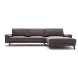 Ecksofa "CR.450 elegantes Designsofa mit hohem Sitzkomfort", lila (purpurviolett, steingrau), B:274cm H:95cm T:178cm, CREATION BY ROLF BENZ, Sofas, Ecksofa