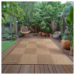 Outdoorteppich Ayyildiz TEPPICHE "TIMBER 1405", beige, B:280cm H:5mm L:370cm, Polypropylen, Teppiche, Outdoorteppich, L&auml;ufer, In und Outdoor, Jute Sisal Optik, Wohnzimmer, Aussenbereich