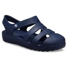 Badesandale Crocs "Classic Fisherman", Jungen, Gr. 32, blau (navy), CrosliteTM, unifarben, Schuhe, Wassersandale, Badeschuh mit Klettverschluss
