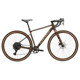 Gravelbike KROSS "Gravelbike Esker 2.0" Gr. 43, braun (braun, braun), Fahrr&auml;der, Herren, 43cm, 28 Zoll (71,12cm) hinten: 28 Zoll (71,12cm)
