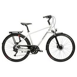 Trekkingrad KROSS "Trans 5.0" Gr. 58, grau (grau, schwarz), Fahrr&auml;der, Herren, 58cm, 28 Zoll (71,12cm) hinten: 28 Zoll (71,12cm)