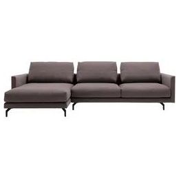 Ecksofa "CR.414, Designecksofa, Polsterecke, L-Form", lila (purpurviolett, steingrau), B:280cm H:91cm T:172cm, CREATION BY ROLF BENZ, Sofas, Ecksofa, wahlweise aus feinstem Rindsleder oder hochwertigem Chenille