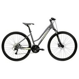 Crossrad KROSS "Evado 3.0" Gr. 48, grau (grau, schwarz), Fahrr&auml;der, Damen, 48cm, 28 Zoll (71,12cm) hinten: 28 Zoll (71,12cm)
