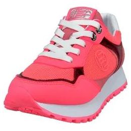 Sneaker BAGATT "BAGATT Sneaker Lederimitat", Damen, Gr. 38, rot kombi, Lederimitat, Schuhe Sneaker