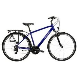 Trekkingrad KROSS "Trans 1.0" Gr. 53, blau (blau, schwarz), Fahrr&auml;der, Herren, 53cm, 28 Zoll (71,12cm) hinten: 28 Zoll (71,12cm)
