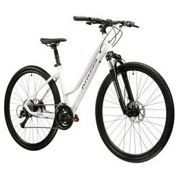 Crossrad KROSS "Evado 4.0" Gr. 48, grau (grau, schwarz), Fahrr&auml;der, Damen, 48cm, 28 Zoll (71,12cm) hinten: 28 Zoll (71,12cm)