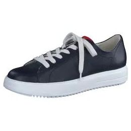 Sneaker Paul Green "Paul Green Sneaker Glattleder", Damen, Gr. 40, blau (dunkelblau), Glattleder, Schuhe Sneaker