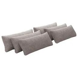 Sofakissen OTTO HOME "Mikado", grau (taupe), B:65cm H:25cm T:10cm, 100% Polyester, Polsterauflagen, Sofakissen, 3,5,6,7-teilige Kissen-Sets zur Auswahl