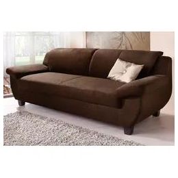 2-Sitzer Home Affaire "Yesterday Couch, B/T: 159/91 cm, belastbar bis 140kg/ Sitz", braun (mocca), Sofas, B/H/T: 159cm x 80cm x 91cm, Microfaser MELROSE, Antikleder-Optik Melrose (100% Polyester);Struktur (100% Polyester);Primabelle-Microfaser (100% Polyester), Antiklederoptik, Microfaser MELROSE, mocca, B:159cm H:80cm T:91cm
