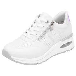 Sneaker Remonte "Remonte Sneaker Leder", Damen, Gr. 40, wei&szlig;, Leder, Schuhe Sneaker