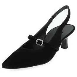 Pumps Paul Green "Paul Green Pumps Veloursleder", Damen, Gr. 37,5, schwarz, Veloursleder, Schuhe Pumps