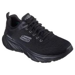 Sneaker Skechers "EDGERIDE", Herren, Gr. 43, schwarz (schwarz, schwarz), Textil, Schuhe Sneaker, Freizeitschuh, Trainingsschuh, Schn&uuml;rschuh mit RELAXED FITTM