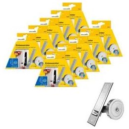 Einlass-Gurtwickler Schellenberg "f&uuml;r das Rollladensystem Maxi, Lochabstand 16 cm, Unterputz-Montage", silber (silberfarben), B:50cm, Gurtwickler, f&uuml;r Rollladengurte mit 23 mm Breite