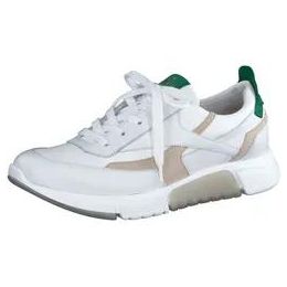 Sneaker Paul Green "Paul Green Sneaker Leder/Textil", Damen, Gr. 40, braun (wei&szlig;, braun), Leder, Textil, Schuhe Sneaker
