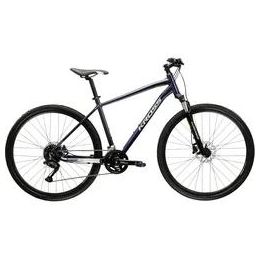 Crossrad KROSS "Evado 5.0" Gr. 53, blau (blau, schwarz), Fahrr&auml;der, Herren, 53cm, 28 Zoll (71,12cm) hinten: 28 Zoll (71,12cm)