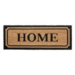 Fu&szlig;matte Hanse Home "Mix Mats Kokos Wide Home Border, T&uuml;rmatte", braun, B:70cm H:15mm L:27cm, Kokos, Teppiche, Fu&szlig;matte, Kokos, Schmutzfangmatte, Outdoor, Rutschfest, Innen, Kokosmatte, Flur