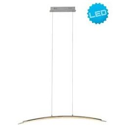 N&auml;ve N&Auml;VE LED Pendelleuchte "Surf", grau (chrom), 1, H: 120cm, 1 Stk., Leuchten, chromfarben, dimmbar mit Phasenan- und -abschnitt Dimmer, L: 100cm, LED Pendelleuchte