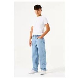 Straight-Jeans Garcia "JAYSEN", Kinder, Gr. 140, N-Gr, blau (light used 6824), Denim/Jeans, Obermaterial: 100% Baumwolle, unifarben, straight fit kn&ouml;chellang, Jeans Straight-Jeans, im Five-Pocket Style, for Boys