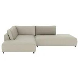 Ecksofa Musterring "Lucia", silber, B:304cm H:81cm T:224cm, 100% Polyester, Sofas, Ecksofa, mit gro&szlig;em Longchair, verschiedene Farben, B304 x T224 cm