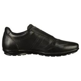 Sneaker Geox "Geox Sneaker Leder", Herren, Gr. 41, schwarz, Leder, Schuhe Sneaker