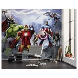 Kindertapete Komar "Marvel Avengers Ultimate Warriors", bunt, B:300m H:250m, Vlies, Tapeten