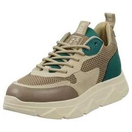Sneaker Steve Madden "Steve Madden Sneaker Lederimitat", Damen, Gr. 40, beige, Lederimitat, Schuhe Sneaker