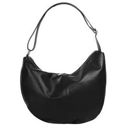 Shopper Samantha Look, Damen, Gr. B/H/T: 29cm x 24cm x 14cm onesize, schwarz, Leder, leicht gl&auml;nzend, unifarben, Taschen Shopper, echt Leder, Made in Italy