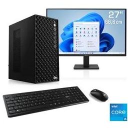CSL PC-Komplettsystem "Mystic V24029", Energieeffizienz: E (A-G), schwarz, Microsoft Windows 11 Home (64 Bit), 16 GB RAM 1.000 GB SSD, Computer_Komplettsysteme