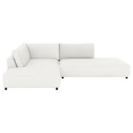 Ecksofa Musterring "Lucia", wei&szlig;, B:304cm H:81cm T:224cm, 100% Polyester, Sofas, Ecksofa, mit gro&szlig;em Longchair, verschiedene Farben, B304 x T224 cm