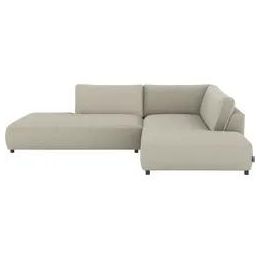 Ecksofa Musterring "Lucia", silber, B:304cm H:81cm T:224cm, 100% Polyester, Sofas, Ecksofa, mit gro&szlig;em Longchair, verschiedene Farben, B304 x T224 cm