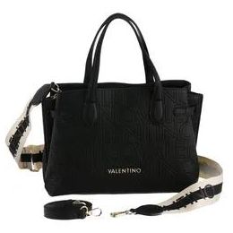 Shopper Valentino BAGS "SHOPPING PANSY", Damen, Gr. B/H/T: 30cm x 23cm x 14cm, schwarz (nero), Polyurethan, Taschen Shopper, Henkeltasche, Schultertasche, Umh&auml;ngetasche