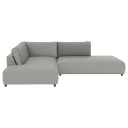 Ecksofa Musterring "Lucia", grau, B:304cm H:81cm T:224cm, 100% Polyester, Sofas, Ecksofa, mit gro&szlig;em Longchair, verschiedene Farben, B304 x T224 cm