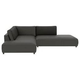 Ecksofa Musterring "Lucia", grau (anthrazit), B:304cm H:81cm T:224cm, 100% Polyester, Sofas, Ecksofa, mit gro&szlig;em Longchair, verschiedene Farben, B304 x T224 cm