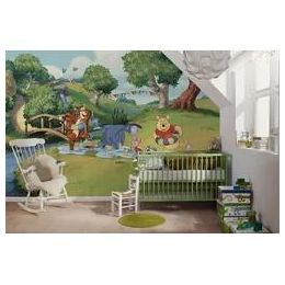 Kindertapete Komar "Disney Winnie the Pooh Friendship and Fun", bunt, B:350m H:250m, Vlies, Tapeten