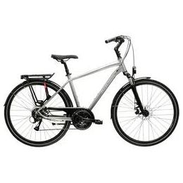 Trekkingrad KROSS "Trans 3.0" Gr. 58, silber (silberfarben, schwarz), Fahrr&auml;der, Herren, 58cm, 28 Zoll (71,12cm) hinten: 28 Zoll (71,12cm)