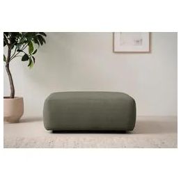 Polsterhocker Home Affaire "Torge, Hocker in Cord, Samtvelours oder Struktur", gr&uuml;n (khaki), B:100cm H:42cm T:68cm, 100% Polyester, Hocker, Polsterhocker, passend zur Serie Torge, rechteckig, bequemer Sitzkomfort