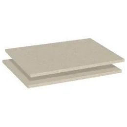Einlegeboden OTTO HOME "Onyx, aus FSC-zertifiziertem Holzwerkstoff, Made in Europe", beige (beige matt stoffdekor), B:88cm H:2cm T:50cm, Holzwerkstoff, Einlegeb&ouml;den, Einlegeboden, jeweils 2 St&uuml;ck, in den Breiten 43 oder 88cm