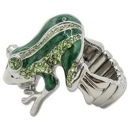Fingerring "Frosch", gr&uuml;n, Collezione Alessandro, Fingerringe, Damen, Messing, Fingerring