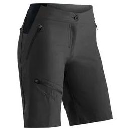 Outdoorhose Maier Sports "Inara Short Vario", Damen, Gr. 38, Normalgr&ouml;&szlig;en, schwarz, 90% Polyamid, 10% Elasthan, Hosen Outdoorhose, Damen Shorts, kurze Wanderhose, Outdoor-Hose, 4 Taschen, Regular Fit