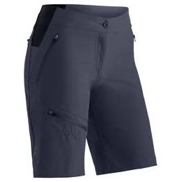 Outdoorhose Maier Sports "Inara Short Vario", Damen, Gr. 38, Normalgr&ouml;&szlig;en, blau (dunkelblau), 90% Polyamid, 10% Elasthan, Hosen Outdoorhose, Damen Shorts, kurze Wanderhose, Outdoor-Hose, 4 Taschen, Regular Fit