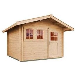 Gartenhaus Weka "139 A Gr.3, 45 mm, natur", beige (naturbelassen), Fu&szlig;boden im Gartenhaus, ohne R&uuml;ck- und Seitenwand, ohne Dacheindeckung, Massivholz, Gartenh&auml;user, Gartenhaus