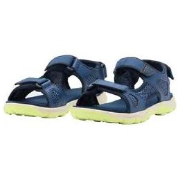 Sandale Jack Wolfskin "TARACO BEACH SANDAL K", Kinder, Gr. 35, blau (evening sky), Synthetik, Textil, Schuhe Sandale, mit Klettverschluss