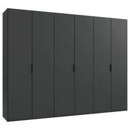 Kleiderschrank wimex "Oxford by fresh to go, in 3 Breiten, Made in Germany", grau (grafit), B:300cm H:236cm T:58cm, Holzwerkstoff, Schr&auml;nke, Kleiderschrank, mit hochwertigen Faltt&uuml;ren f&uuml;r den perfekten &Uuml;berblick