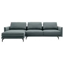 Ecksofa "CR.414, Designecksofa, Polsterecke, L-Form", blau (wasserblau, steingrau), B:280cm H:91cm T:172cm, CREATION BY ROLF BENZ, Sofas, Ecksofa, wahlweise aus feinstem Rindsleder oder hochwertigem Chenille