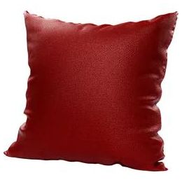 Dekokissen HOMING "St. Moritz" Gr. 1, rot (rot, unifarben), B:40cm L:40cm, Polyester, Dekokissen_Sitzkissen_Kissenh&uuml;llen, Pflegeleicht