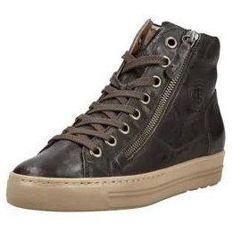 Sneaker Paul Green "Paul Green Sneaker Glattleder", Damen, Gr. 40,5, braun, Glattleder, Schuhe Sneaker