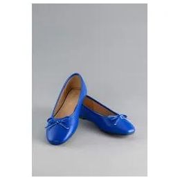 Ballerina ANISTON SHOES, Damen, Gr. 38, blau (royalblau), Lederimitat, Basic, Schuhe Ballerina, Loafer, Slipper, Schlupfschuh - NEUE KOLLEKTION
