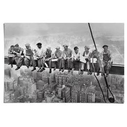 Poster Reinders "Manhattan Stahlarbeiter", schwarz (farbe bild(er): schwarz), B:91,5cm H:61cm, Papier, Bilder, Poster