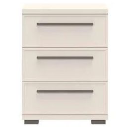 Nachtkonsole OTTO HOME "Opera Nachtkommode, Nachttisch, 2 oder 3 Schubladen, Made in Europe", beige (cashmere farbe), B:45cm H:61cm T:40cm, FSC-zertifizierter Holzwerkstoff, Sideboards, Nachtkonsole, UV lackiert, Soft Close Funktion, ideal passend zum Boxspringbet
